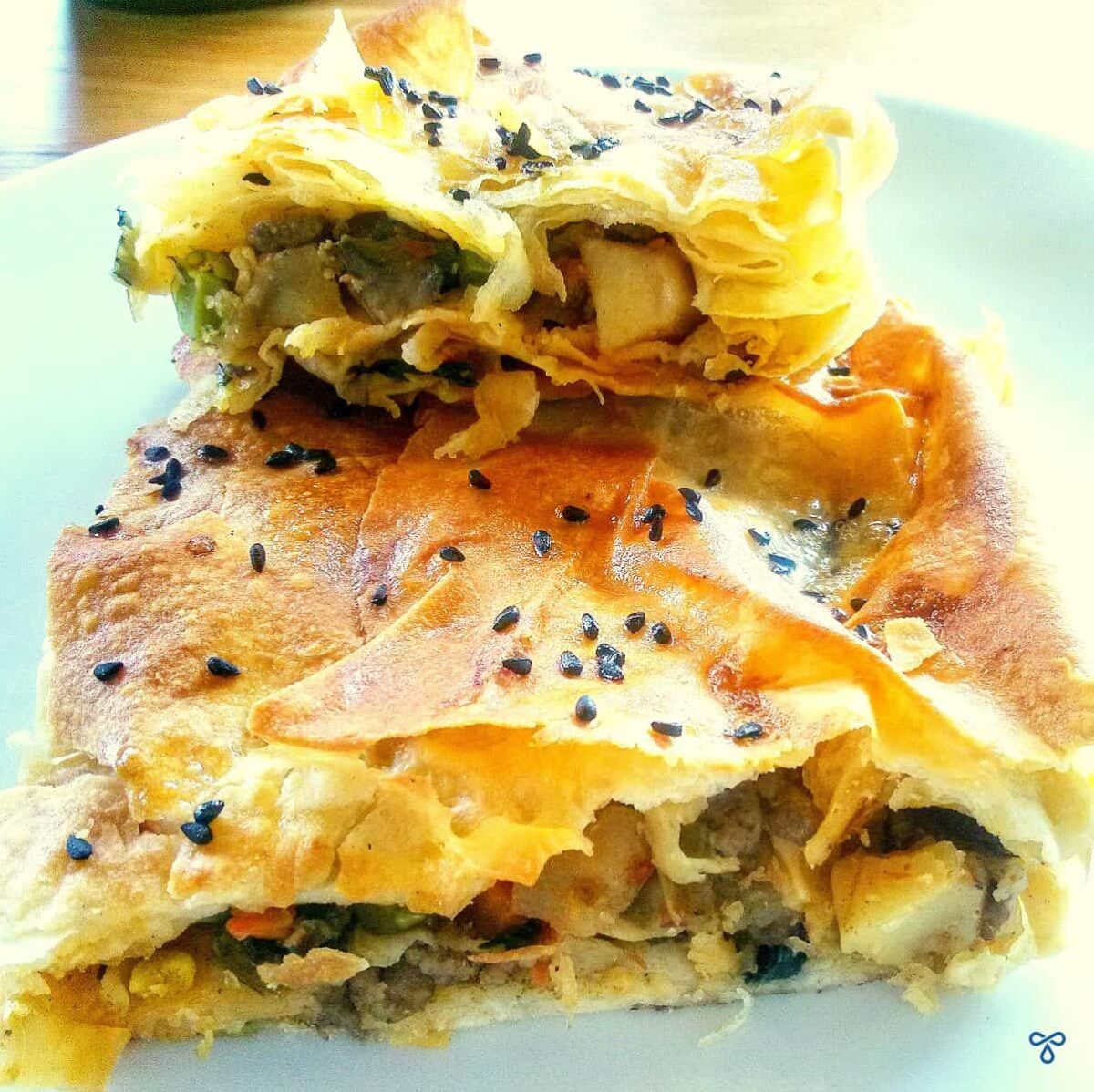 Tepsi Boreği Recipe - Turkish Minced Beef & Vegetable Filo Pie